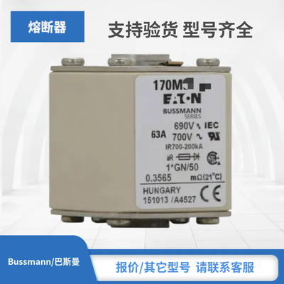 Bussmann巴斯曼熔断器包邮170M3510 170M3511 170M3512 170M3513