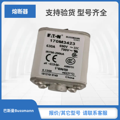 170M3420 170M3421 170M3422 170M3423现货Bussmann熔断器保险丝