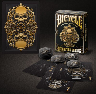 纸牌Bicycle美国蒸汽朋克单车