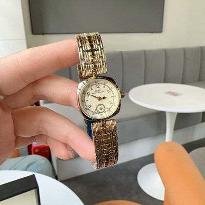 中古百搭金色手链表高级感