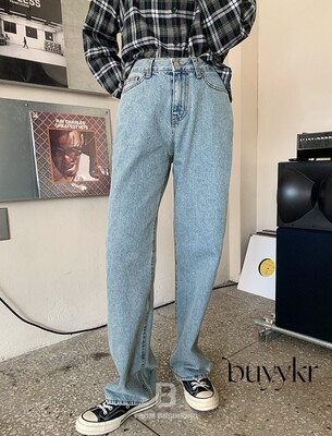 buyykr春夏简约牛仔裤