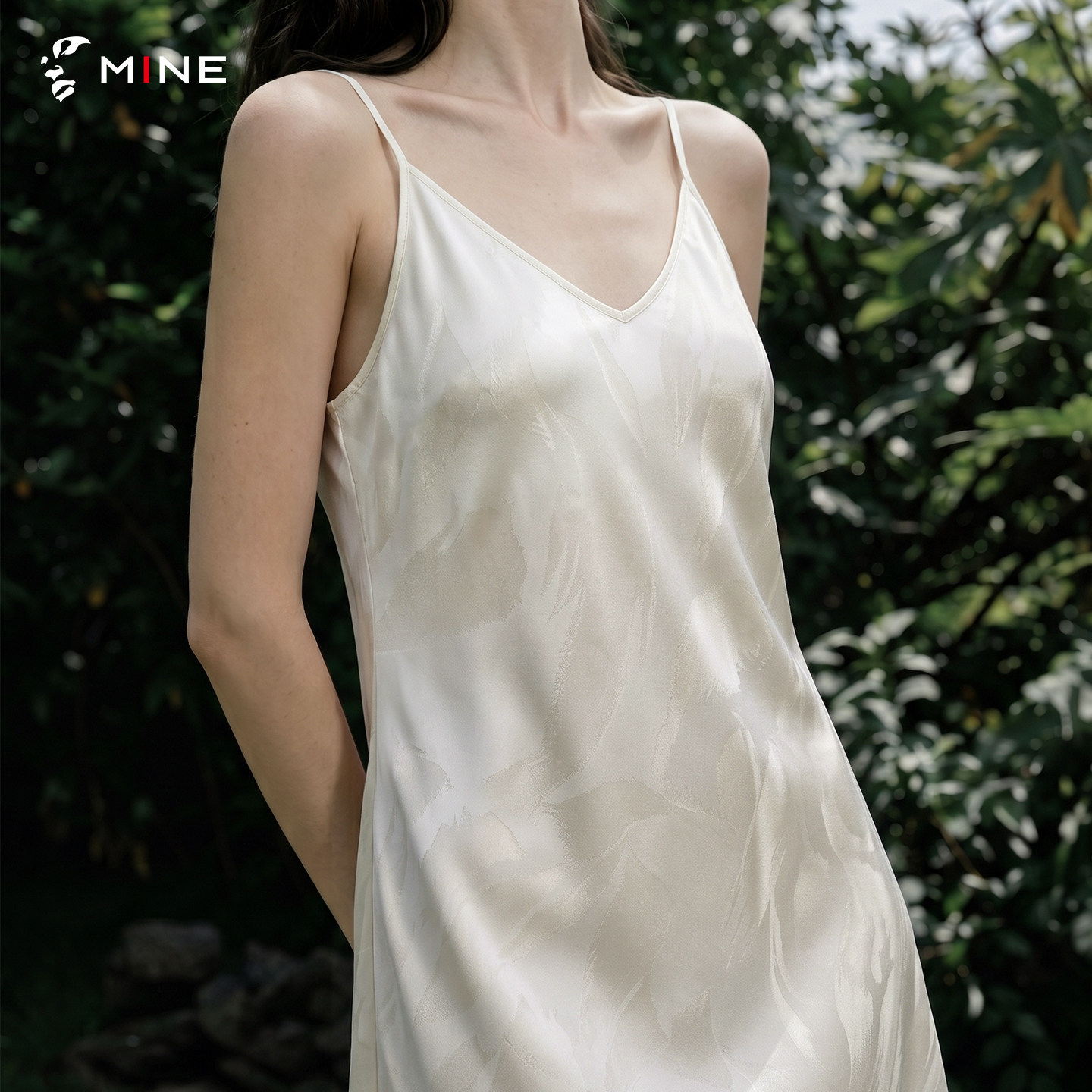 MINE/寐22姆米真丝天丝家居服桑蚕丝春夏高端睡衣吊带睡裙女 丝漾