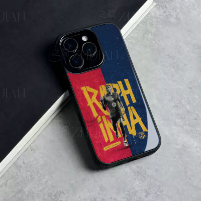巴萨拉菲尼亚磁吸磨砂黑框电镀玻璃手机壳适用苹果iphone17promax华为荣耀MAGIC8PROAIR1加111加12MATE30PRO