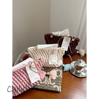 CHILI 原创小众设计手工编织家居创意多用途纸巾包钩针材料包成品
