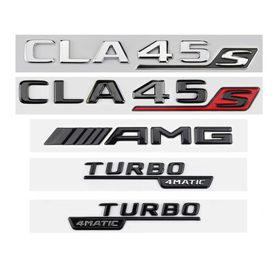 适用于奔驰CLA级车标CLA260改装AMG标志CLA45 cla35后尾标装饰贴