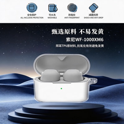 索尼XM6耳机保护套透明防摔