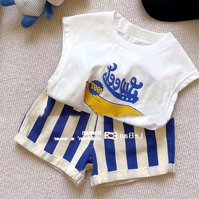 2024百321835S-EHCZ搭服by小宝宝款坎肩上衣小童薄新款ba夏季纯色