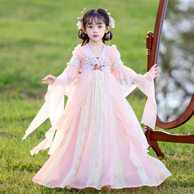 汉服女童2026新款儿童连衣裙女夏装国风女孩公主裙夏古风裙子夏季