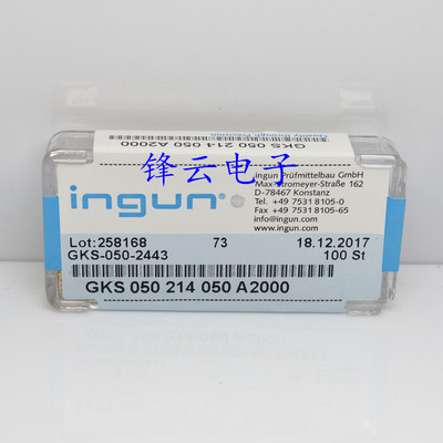INGUN英钢针GKS050 214 050A2000（直上四爪头）0.78mm测试针探针
