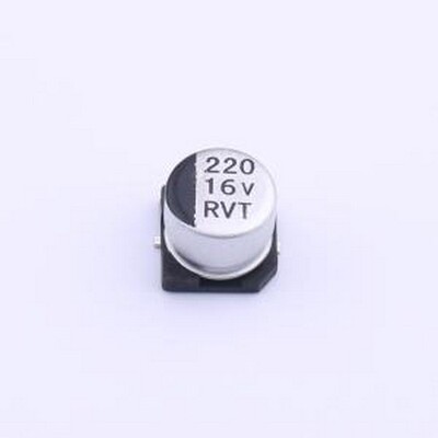 RVT1C221M0806 贴片型铝电解电容 220uF ±20% 16V SMD,D8xL6.5mm