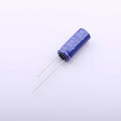 ELXY500ELL221MJ25S 直插铝电解电容 220uF ±20% 50V 插件,D10xL