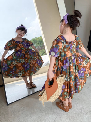 【特】宝＊w碎花棉布裙，连衣裙，0151