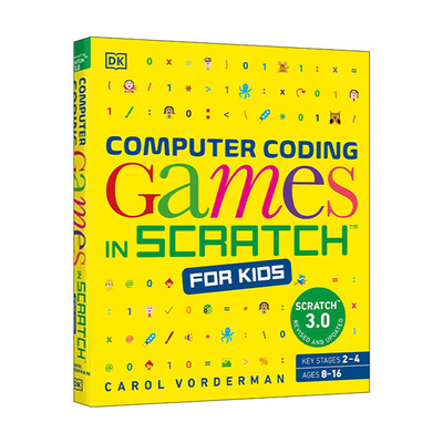 英文原版 Computer Coding Games in Scratch for Kids 计算机编码游戏 电脑编程指导 DK少儿科普百科读物英文版进口英语原版书籍
