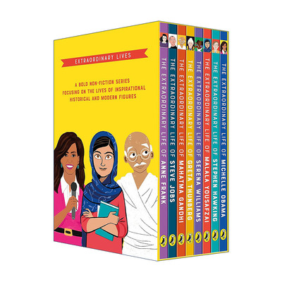 英文原版 Extraordinary Lives Box Set 卓越人生名人传记系列8册套装 英文版 进口英语原版书籍