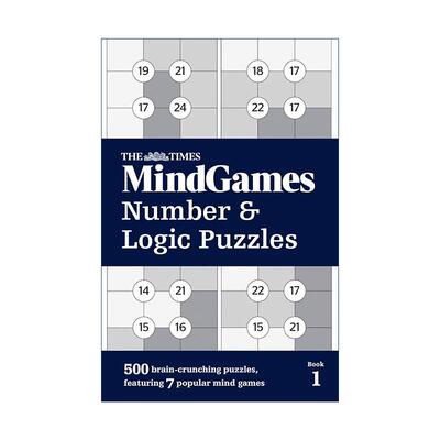 英文原版 The Times MindGames Number and Logic Puzzles Book 1 泰晤士报 头脑游戏系列数字与逻辑谜题书1 进口英语原版书籍