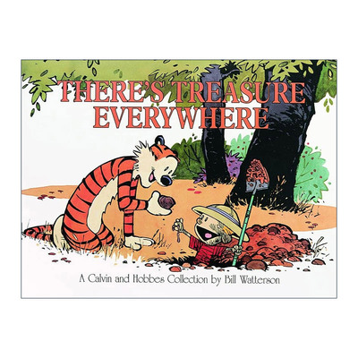 英文原版 There's Treasure Everywhere 到处都是宝藏 卡尔文与霍布斯漫画集 英文版 进口英语原版书籍