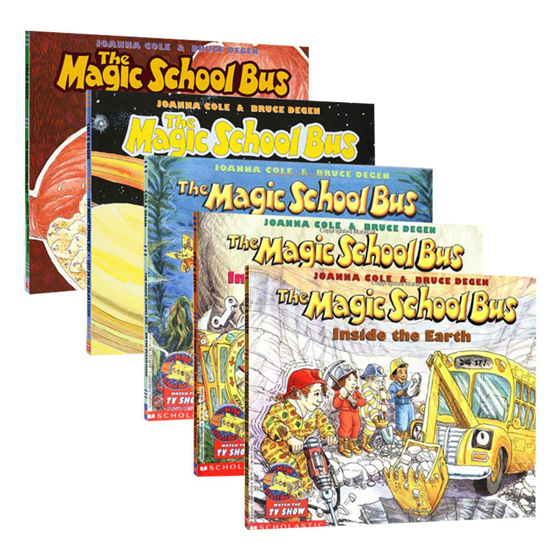 正版神奇校车系列5册 The Magic School Bus英文原版儿童绘本神奇校巴进口科普图画书读物_虎窝淘