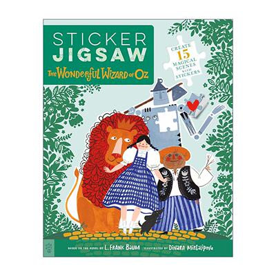英文原版 Sticker Jigsaw The Wonderful Wizard of Oz 贴纸拼图 绿野仙踪 互动游戏书 英文版 进口英语原版书籍
