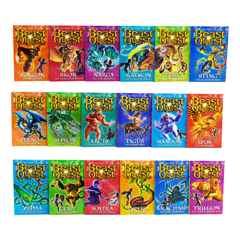野兽的追求18册套装 Beast Quest The Hero Collection 18 Books Series 1-3 Box Set ...