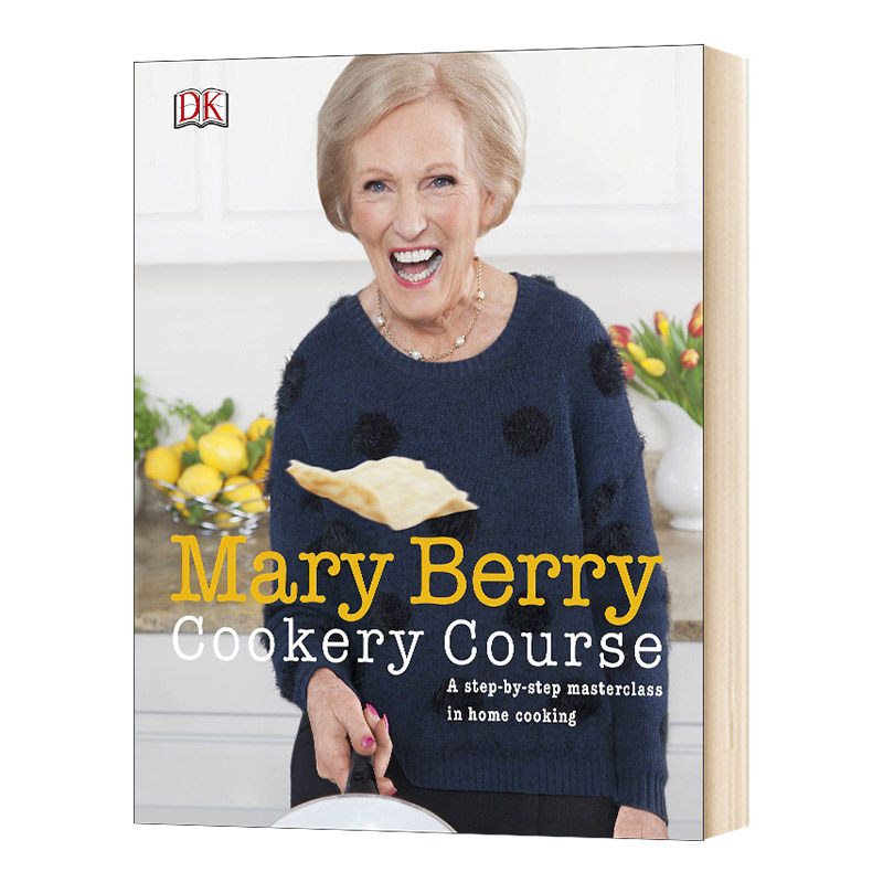 玛丽贝瑞烹饪课程 Mary Berry Cookery Course内含12个主食菜谱英文原版生活食谱科普英文版进口英语书籍_虎窝淘