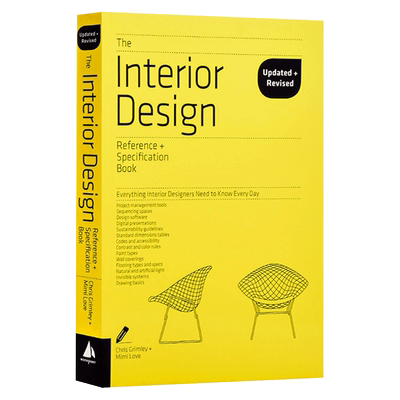 室内设计百科 The Interior Design Reference Specification Book 英文版设计类工具书 进口原版英语书籍