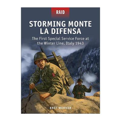 英文原版 Storming Monte La Difensa 二战恶魔旅迪芬萨山突袭德军1943 战争突袭系列 英文版 进口英语原版书籍