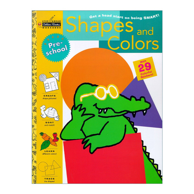 英文原版 Shapes and Colors 兰登书屋美国学前儿童练习册 形状和颜色 含贴纸 Preschool Step Ahead 系列 英文版 进口英语原版书