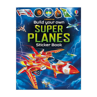 英文原版 Usborne Build Your Own Super Planes 超级飞机贴纸书 尤斯伯恩儿童早教启蒙认知益智游戏 英文版 进口英语原版书籍