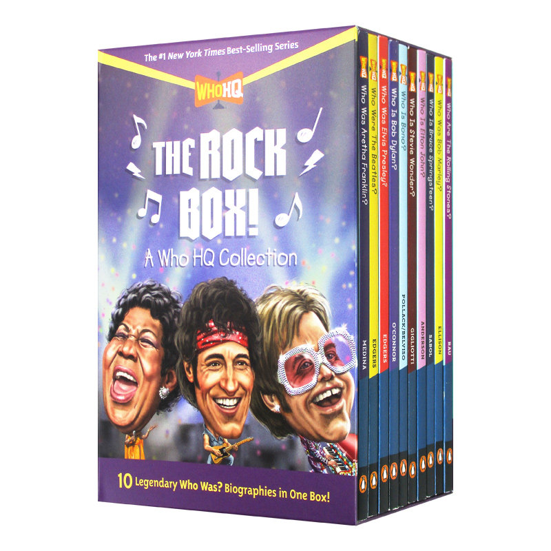The Rock Box A Who HQ Collection石头盒子 10册盒装收藏版英文原版儿童读物进口英语书籍_虎窝淘