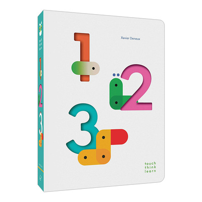 TouchThinkLearn 123 触摸思考学习 123 英文原版儿童数字认知 艺术早教启蒙绘本 进口英语纸板书籍