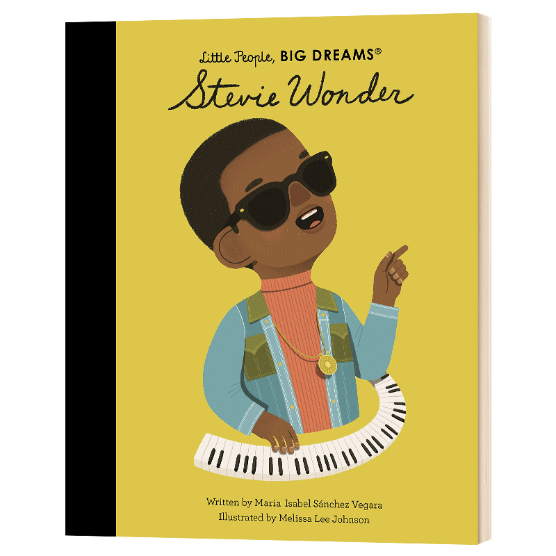 小男孩大梦想 史提夫汪达 Stevie Wonder 精装大开本 英文原版名人传记 进口英语绘本书籍
