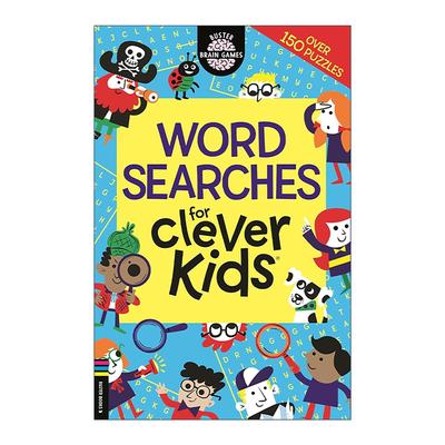 英文原版 Wordsearches for Clever Kids 智慧小孩系列 单词搜索谜题活动书 儿童词汇量与语言能力训练 英文版 进口英语原版书籍