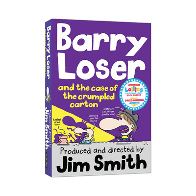 英文原版 Barry Loser and the Case of the Crumpled Carton 倒霉蛋巴里和和皱巴巴的纸盒案件 倒霉蛋巴里幽默漫画小说 进口书籍