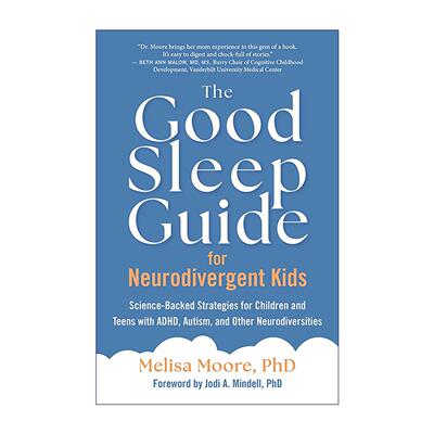 英文原版 The Good Sleep Guide for Neurodivergent Kids 多动症自闭症孩子入睡调理手册 科学改善特殊儿童夜醒失眠 英文版