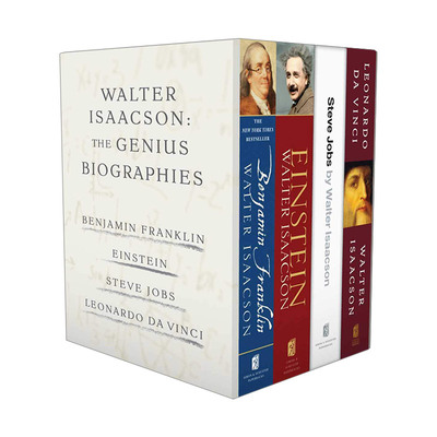 英文原版 Walter Isaacson: The Genius Biographies 沃尔特·艾萨克森 天才传记4本套装 英文版 进口英语原版书籍