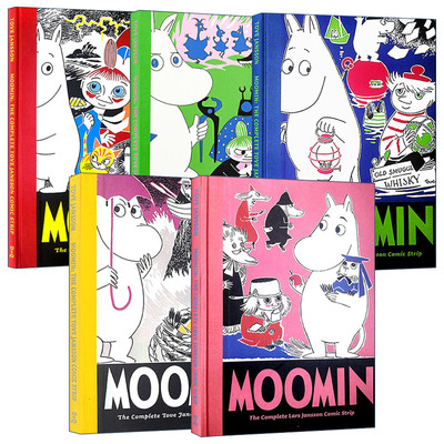 英文原版 Moomin Book The Complete Lars Jansson Comic Strip 姆明谷漫画1-5册 精装收藏 英文版 进口英语原版书籍
