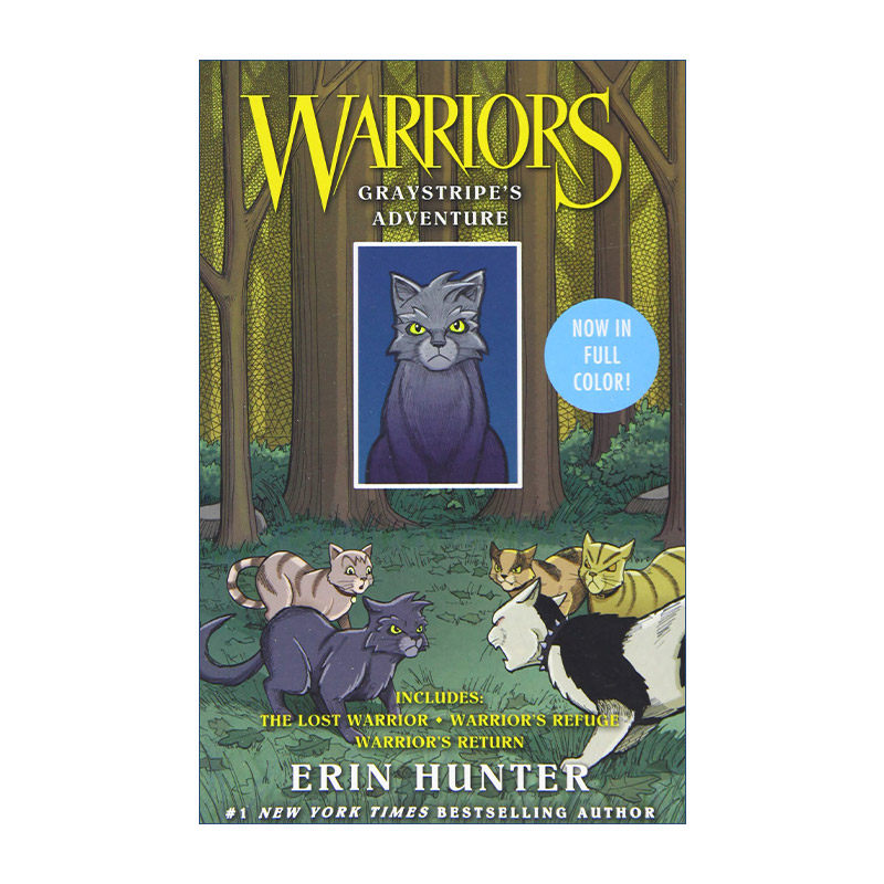 猫武士漫画灰条历险记三合一 Warriors Manga Graystripe's Adventure 3 Full-Color ...