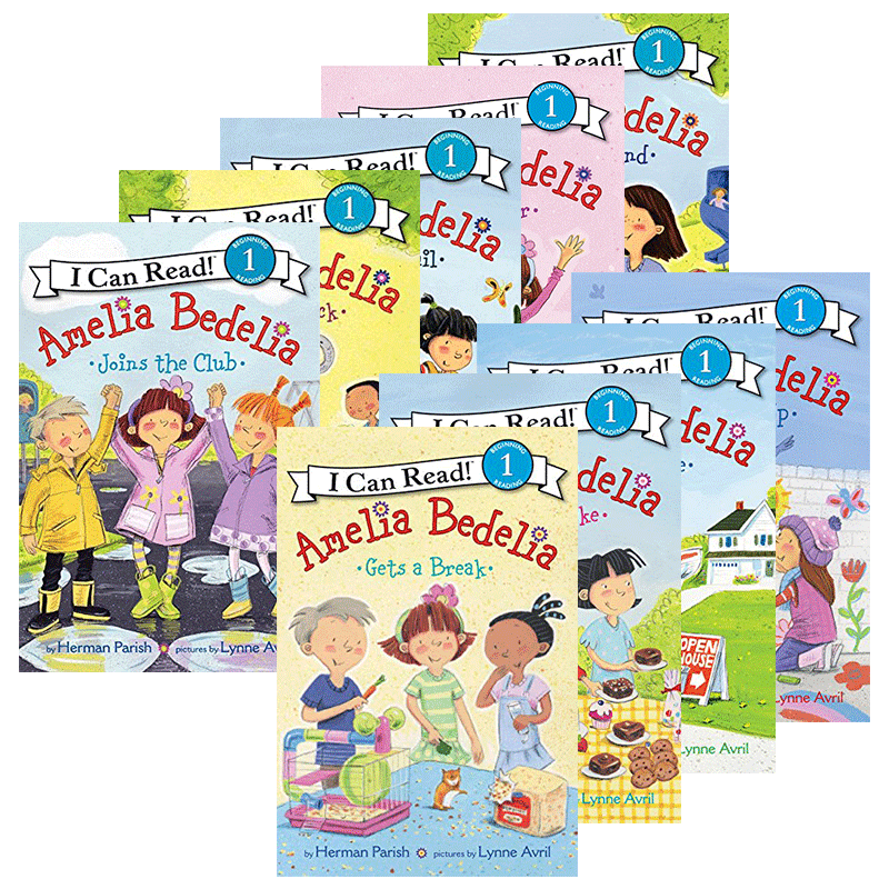 Amelia Bedelia阿米莉亚系列9册 I Can Read一阶段图画故事书英文原版绘本糊涂女佣英文版儿童读物进口英语书籍_虎窝淘