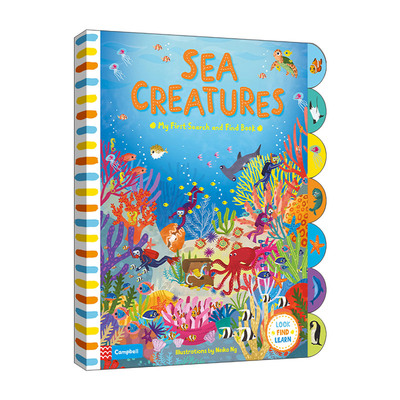 My First Search and Find: Sea Creatures 纸板触摸书 海底生物