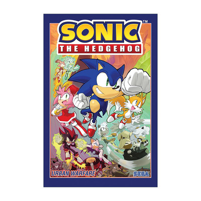 英文原版 Sonic the Hedgehog Vol.15 Urban Warfare 刺猬索尼克 第15卷 城市战争 IDW儿童漫画 英文版 进口英语原版书籍