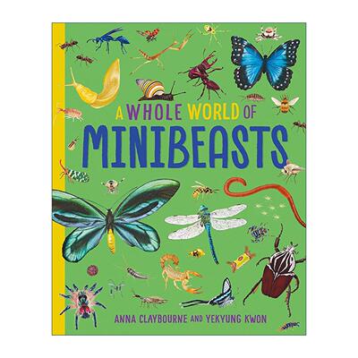 英文原版 A Whole World of Minibeasts 迷你生物的奇妙世界 儿童动物自然科学科普百科绘本精装 英文版 进口英语原版书籍