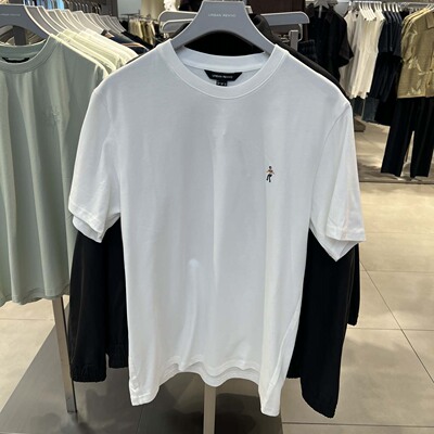 UR国内代购2026春夏男装气质简约百搭刺绣图标圆领T恤UMM460052