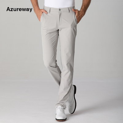 Azureway乐为高尔夫男装长裤夏款球裤修身弹力速干经典薄款裤子