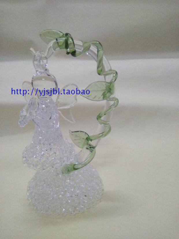 水晶天使吊件树 马 牛 鼠 鸡 苹果 爱心 天鹅 兔 鱼 手机柜台摆件