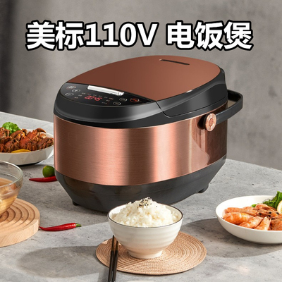 110v伏电饭锅美国加拿大台湾5L多功能大容量电饭煲家用定时出口
