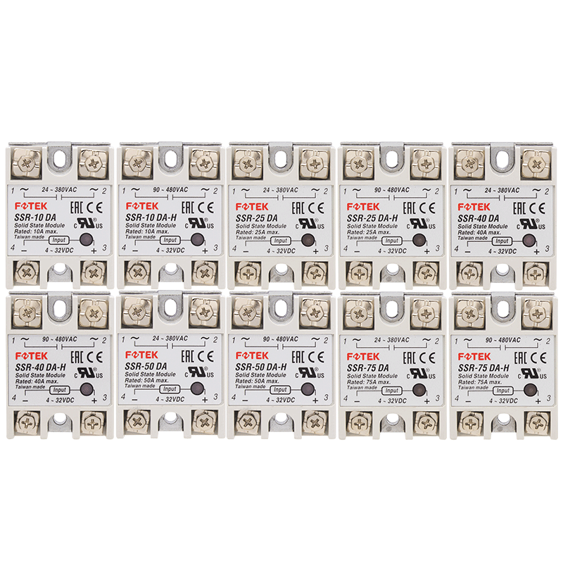 台湾原装FOTEK正品阳明SSR固态继电器10DA-25DA-40DA-50DA-75DA-H