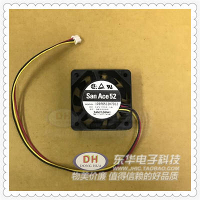 SanAce52 全新原装正品109P0512H7D12 12V 0.1A变频器风扇5215
