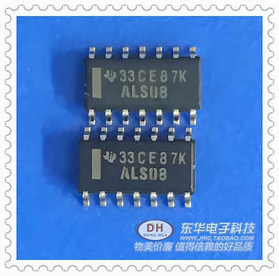 芯片ALS08DR贴片小体74ALS08D 四2输入正与门 逻辑IC IC 配单配套