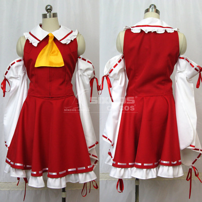 东方Project-博丽灵梦COS服装定做 Reimu Hakurei博麗霊夢Costume