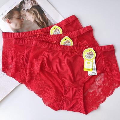 歌瑞迪女士莫代尔大红中腰三角裤